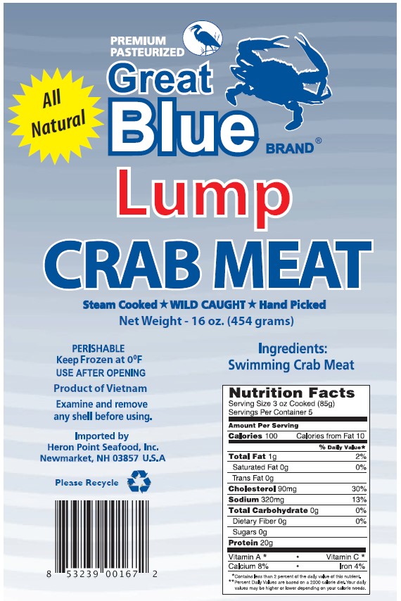 Red Swimming crab frozen lump - Protein - Crustacean/Mollusk - Heron ...