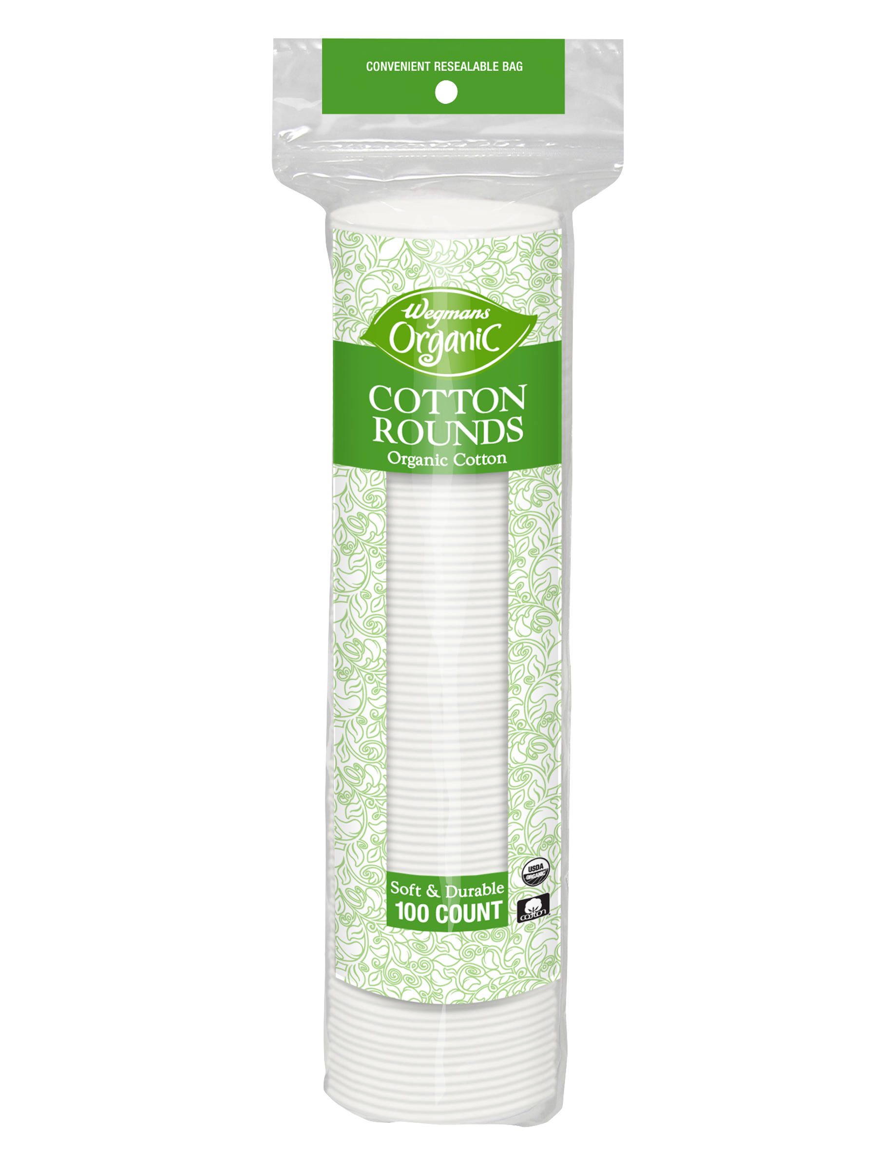 Wegmans 0100ct Organic Cotton Rounds - Cosmetics - US Cotton LLC ...